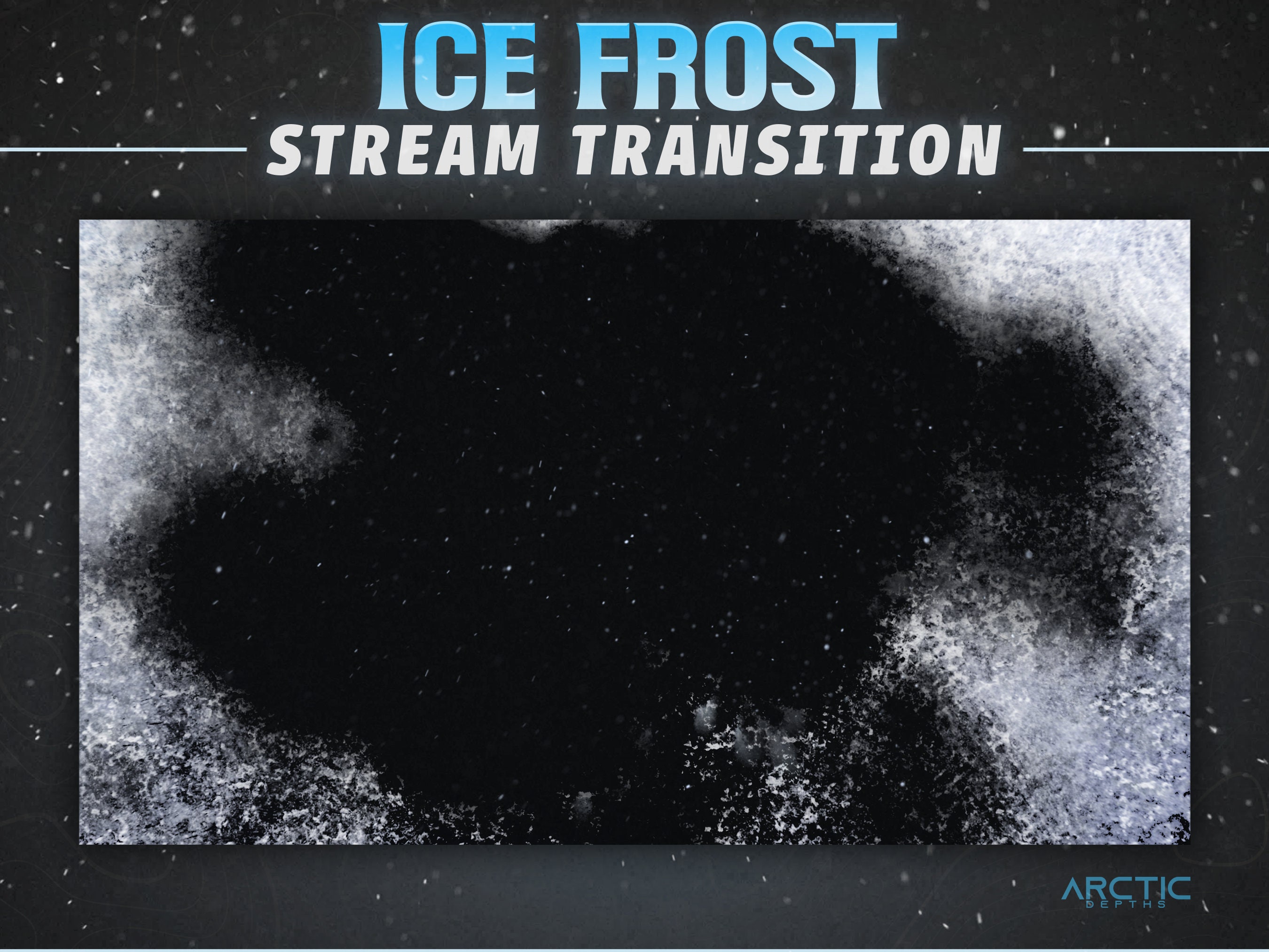 Winter Stream Transition Ice Frost Snow Transition, Christmas ...