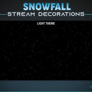 Snow Stream Decoration - Snow Falling - Winter Twitch Theme, Christmas ...
