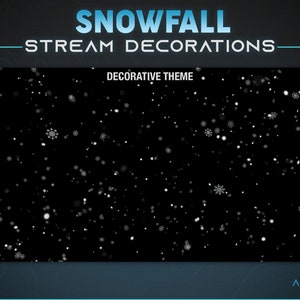 Snow Stream Decoration - Snow Falling - Winter Twitch Theme, Christmas ...