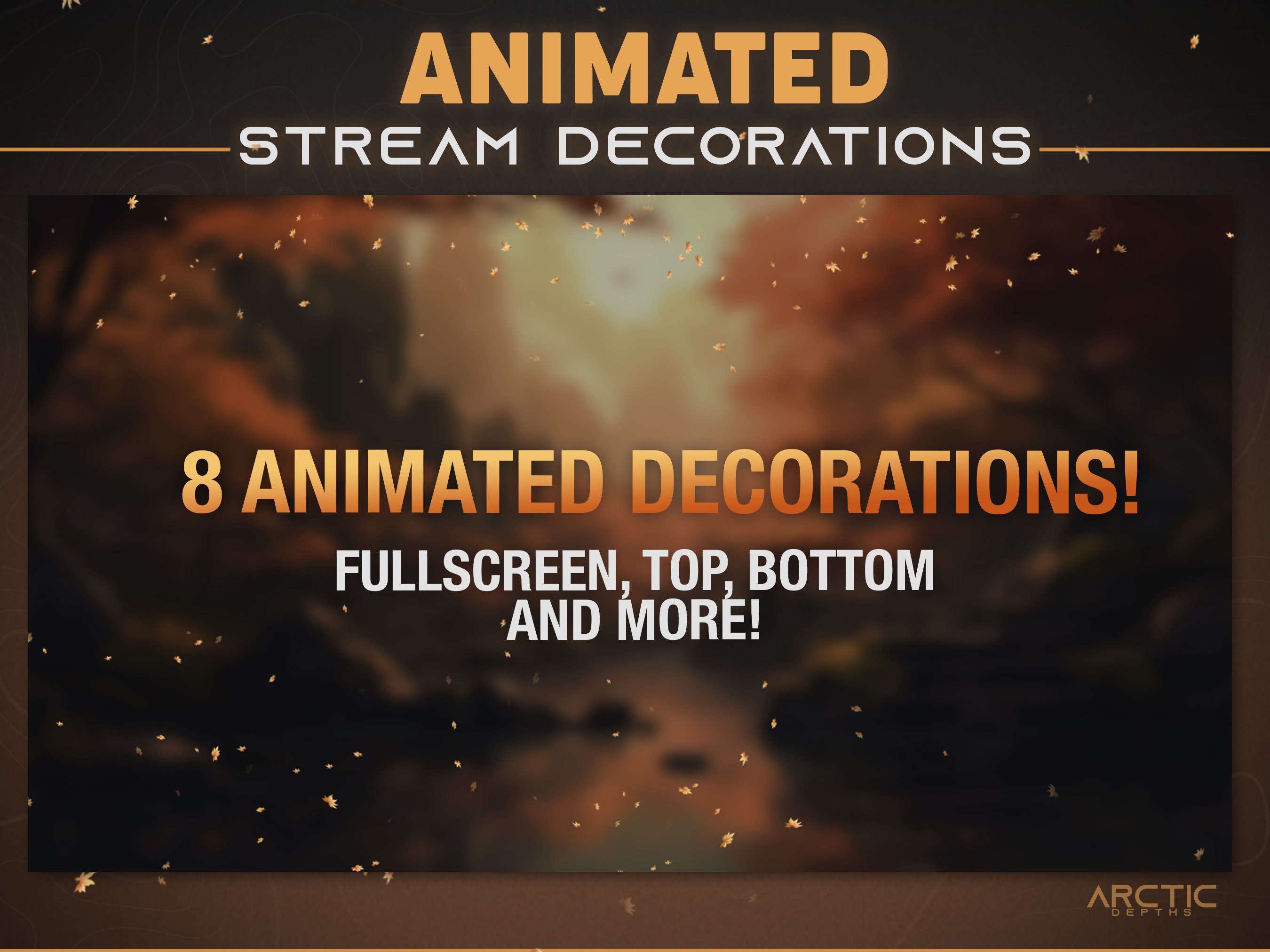 Autumn Fall Stream Decoration - Animated, Fall Overlay, Thanksgiving ...