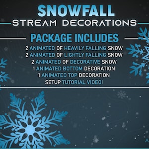 Snow Stream Decoration - Snow Falling - Winter Twitch Theme, Christmas ...