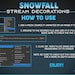 Snow Stream Decoration Snow Falling Winter Twitch Theme, Christmas ...
