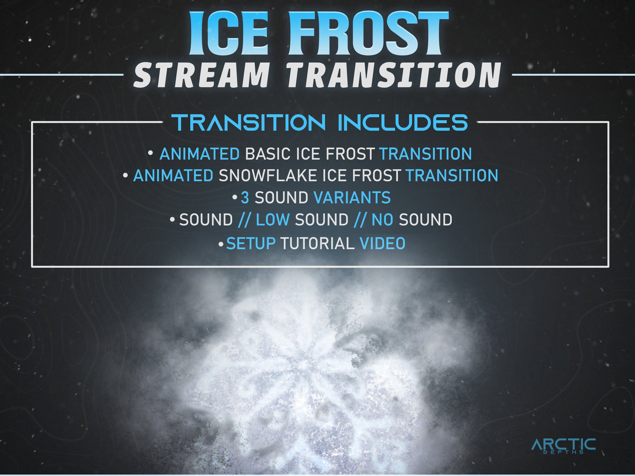 Winter Stream Transition Ice Frost Snow Transition, Christmas ...