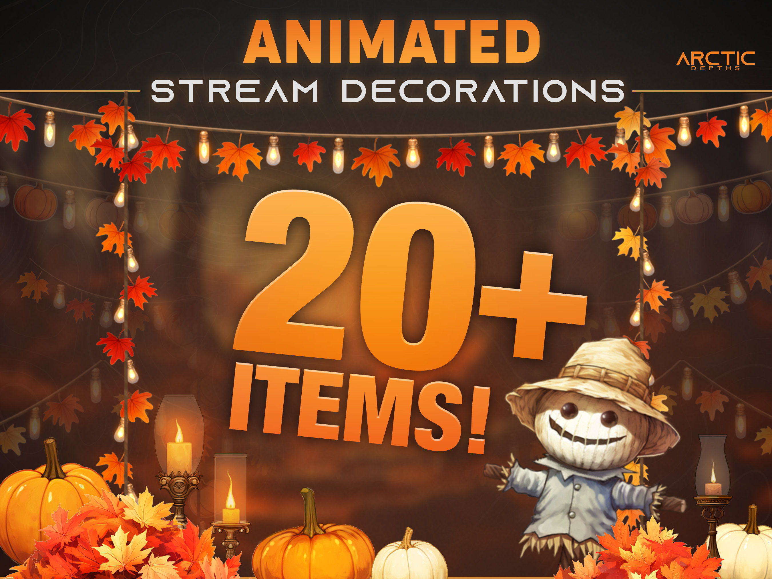 Animated Stream Decoration Autumn Fall Thanksgiving Decorations, Autumn ...