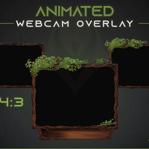 FOREST Webcam Overlay - Animated - Leaves Twitch Overlay, Nature Stream ...