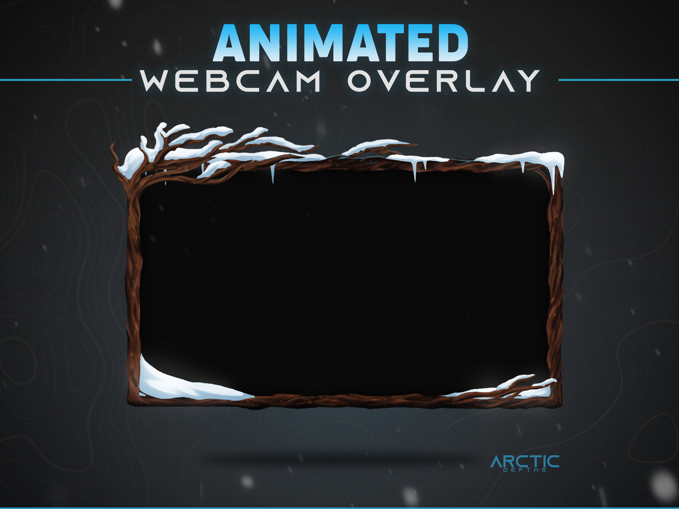 Winter Webcam Overlay - Animated - Christmas Twitch Overlay, Snow ...