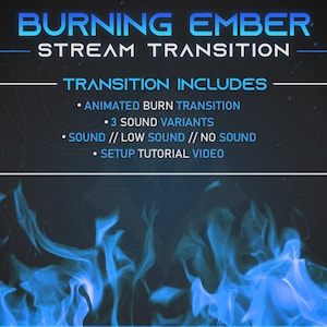 Fire Stream Transition Burning Fire Twitch Overlay, Cool Animation ...