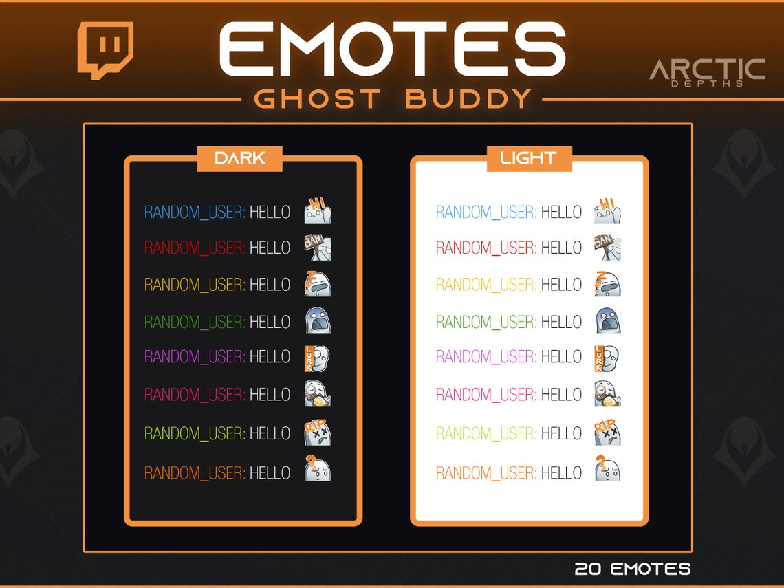 Ghost Twitch Emotes MEGA PACK Spooky Emotes, Halloween Twitch Badges - Etsy