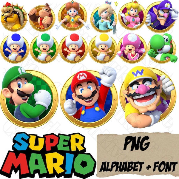 Super Mario Frames Png - Etsy