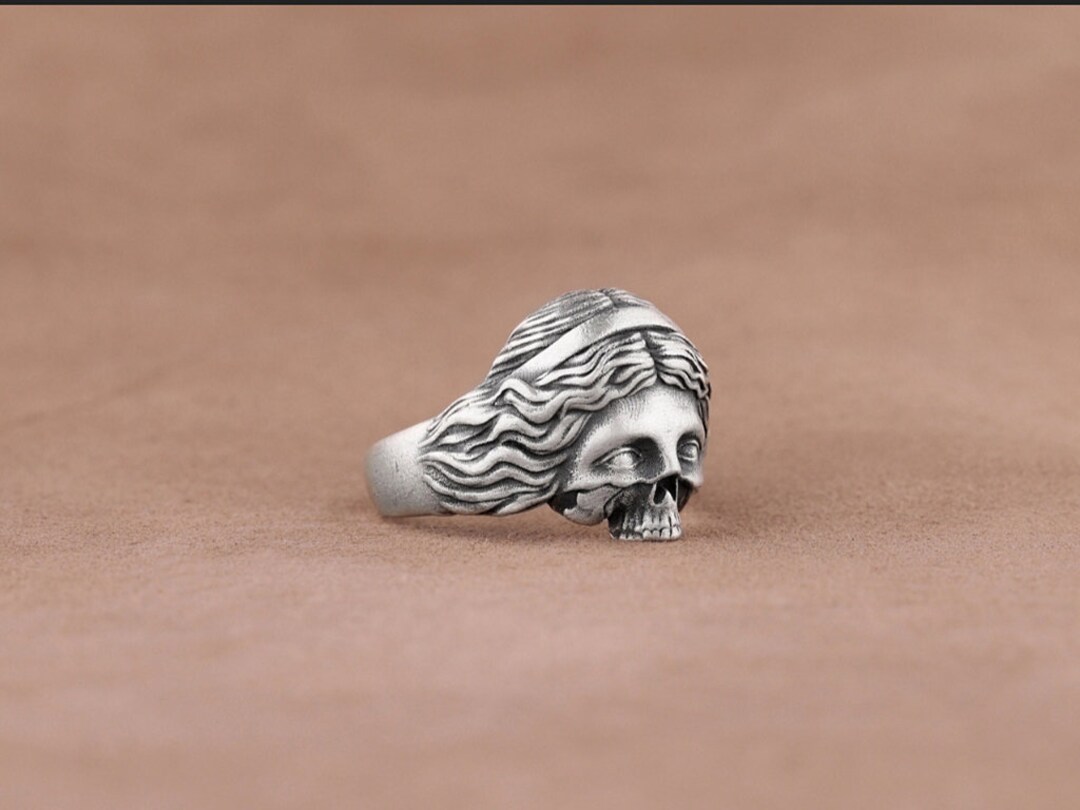 Aphrodite Extraordinary Gothic Ring, Greek Mythology Skull Ring in ...