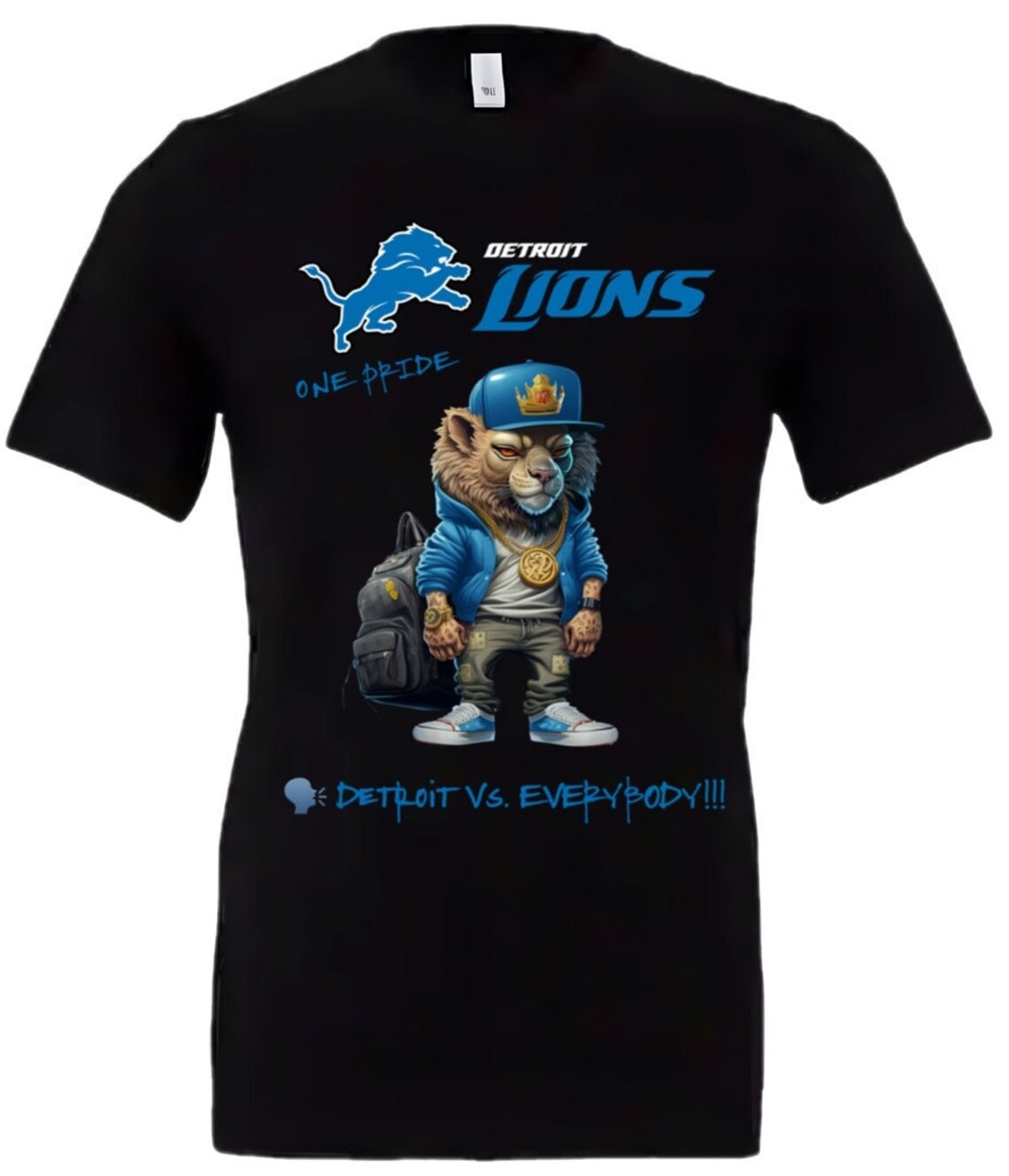 Detroit Lions Graphic Tee - Etsy