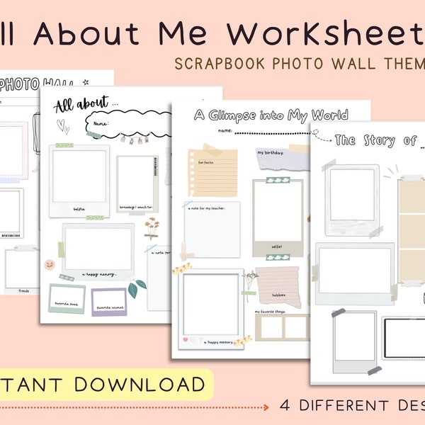 All About Me Worksheets for Adults - Etsy