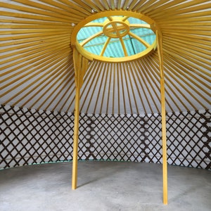 Original Mongolian Yurts in Yellow Wood Exterior Painting - Etsy