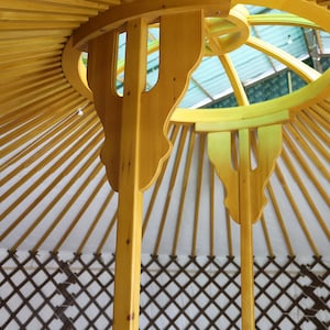 Original Mongolian Yurts in Yellow Wood Exterior Painting - Etsy