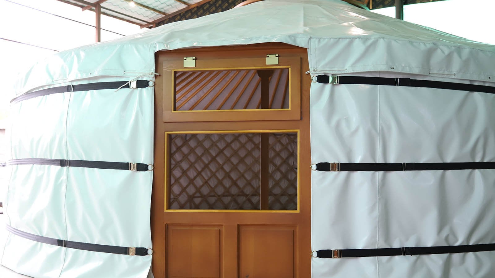 Original Mongolian Yurts in Teak Exterior Painting - M4 Model - Etsy