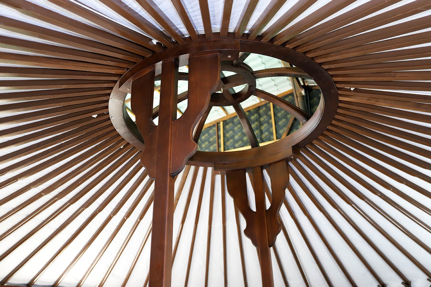 Original Mongolian Yurt in Brown Exterior Painting - Etsy