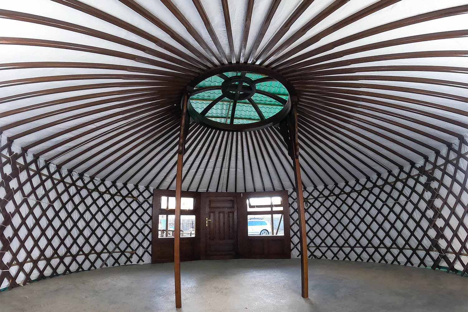 Original Mongolian Yurt in Brown Exterior Painting - Etsy