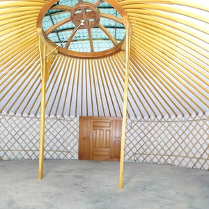 Original Mongolian Yurts in Teak Exterior Painting - M4 Model - Etsy