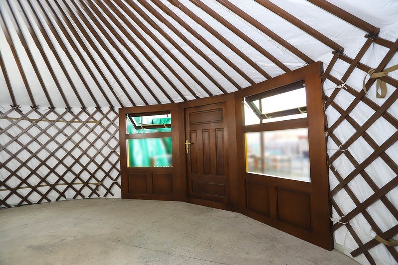 Original Mongolian Yurt in Brown Exterior Painting - Etsy