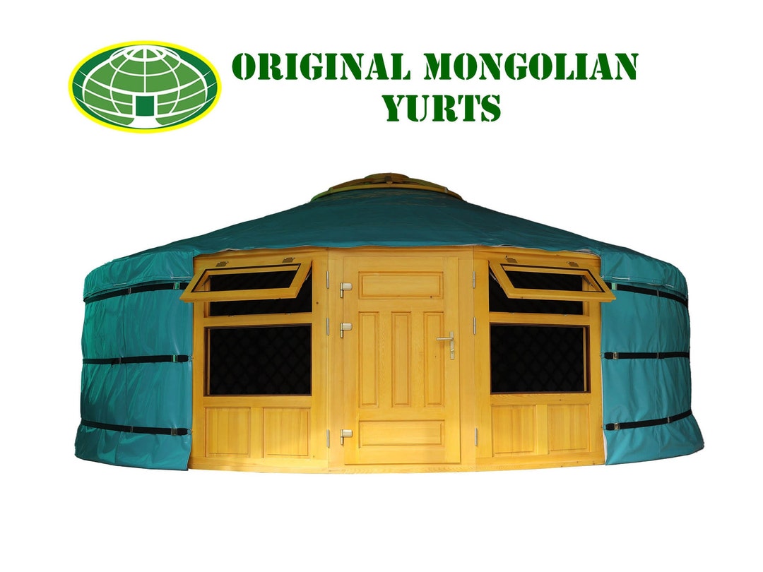 Original Mongolian Yurts in Yellow Wood Exterior Painting - Etsy