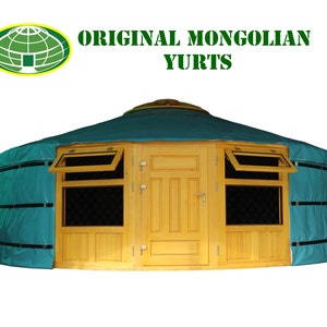 Original Mongolian Yurts in Yellow Wood Exterior Painting - Etsy