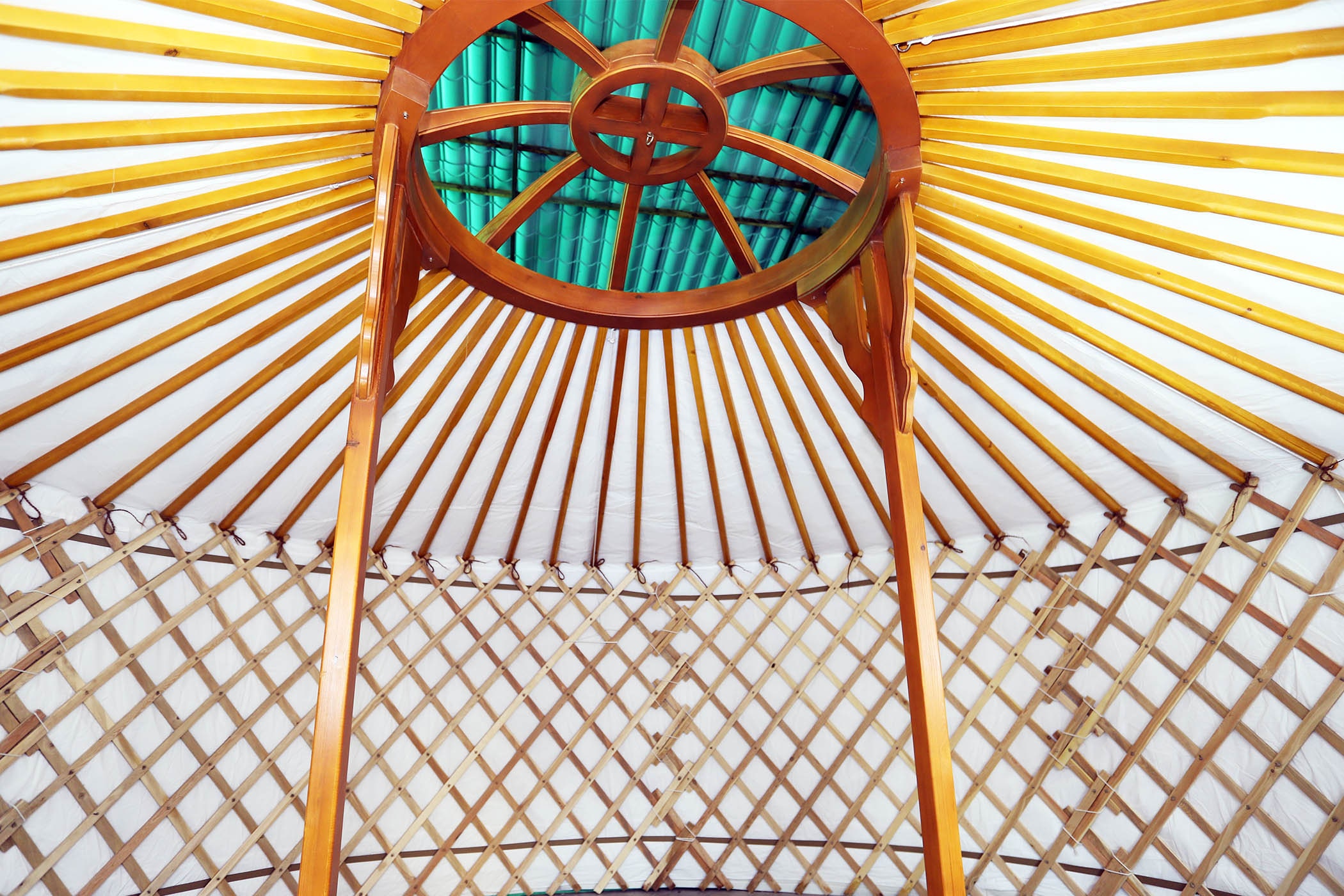 Original Mongolian Yurts in Teak Exterior Painting - Etsy