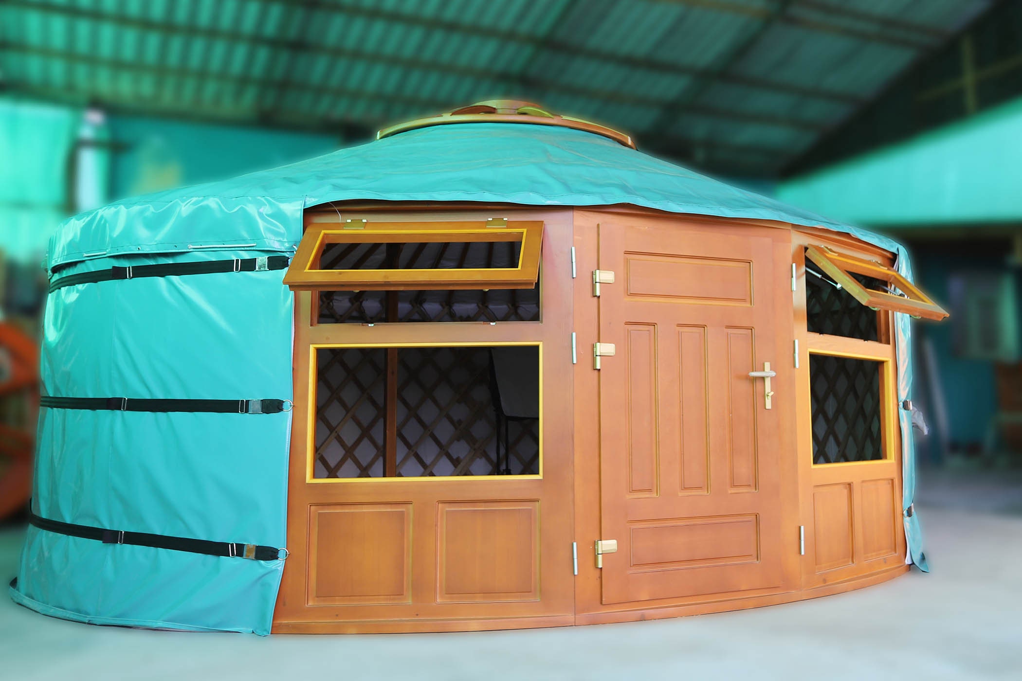 Original Mongolian Yurts in Teak Exterior Painting - Etsy
