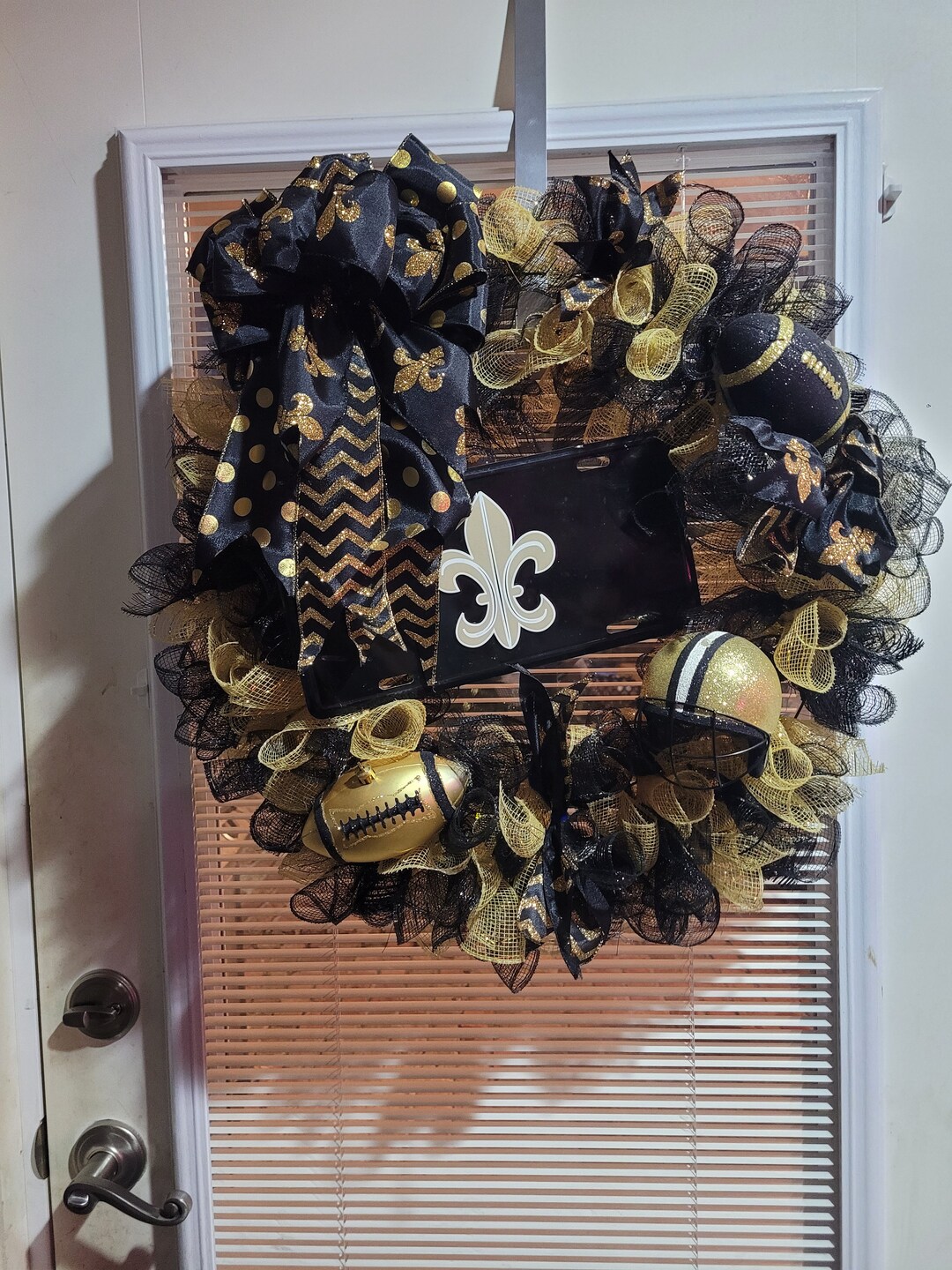 Black and Gold Wreath - Etsy