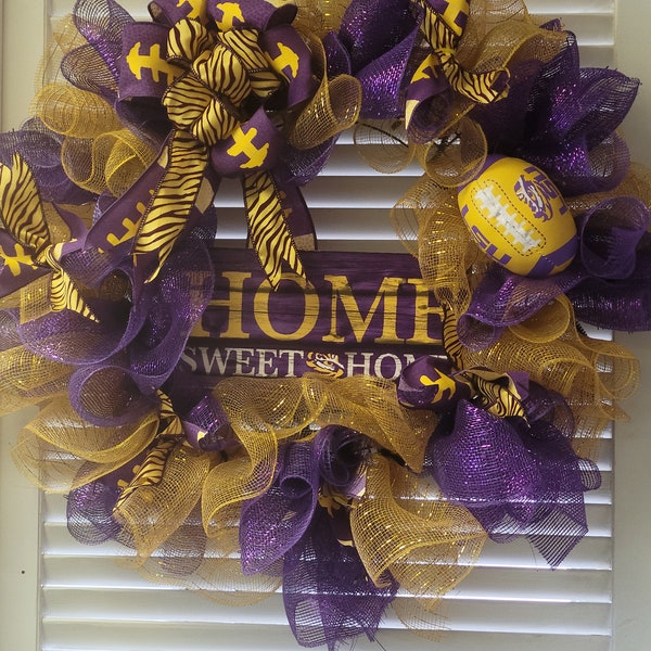 Lsu Wreath - Etsy