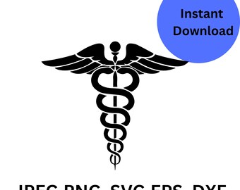 Medical Symbol Svg Caduceus Svg MD Svg Star of Life Svg - Etsy
