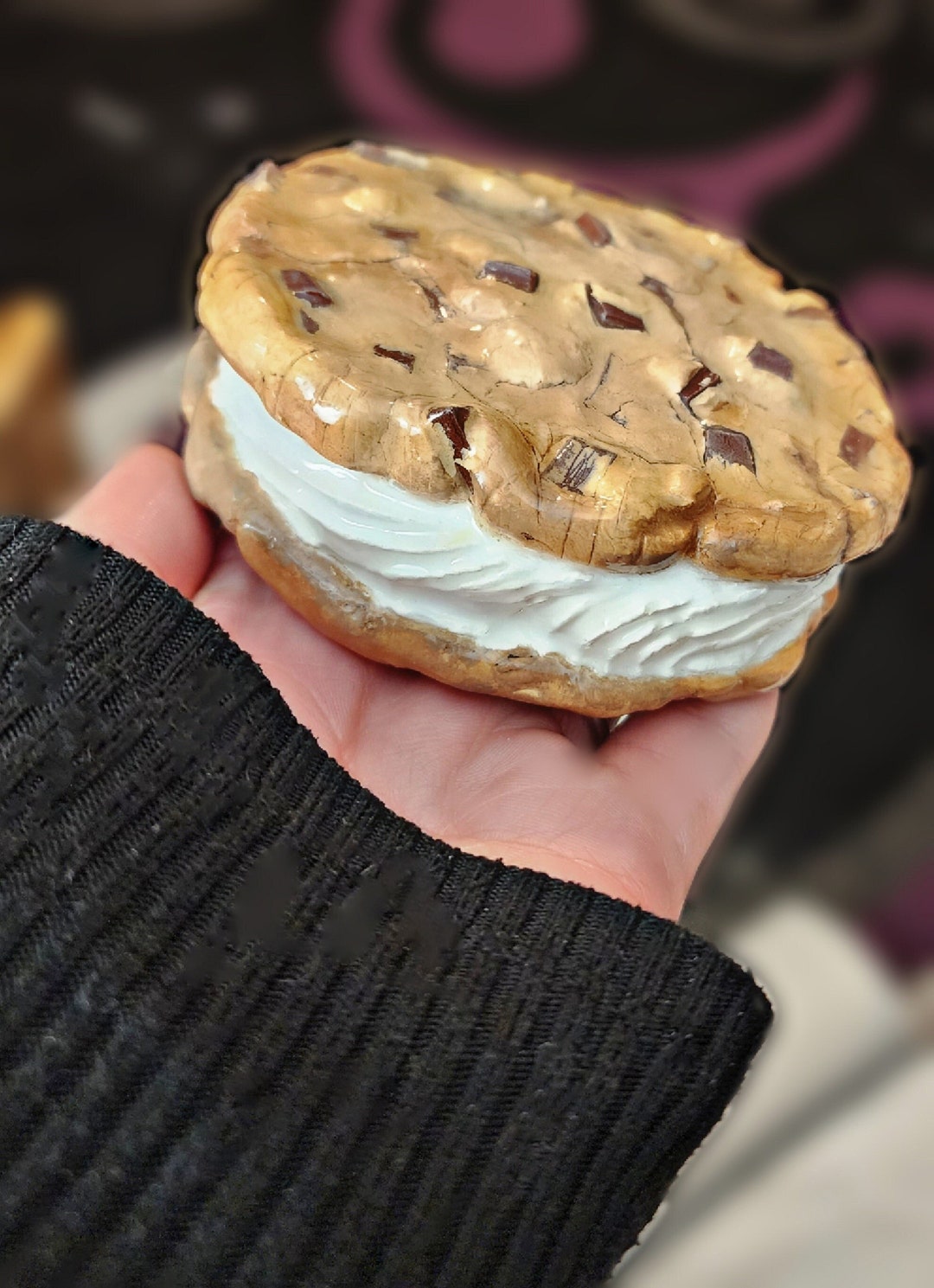 Super Cute Realistic Looking Fake Cookie Ice Cream Sandwich! - Etsy