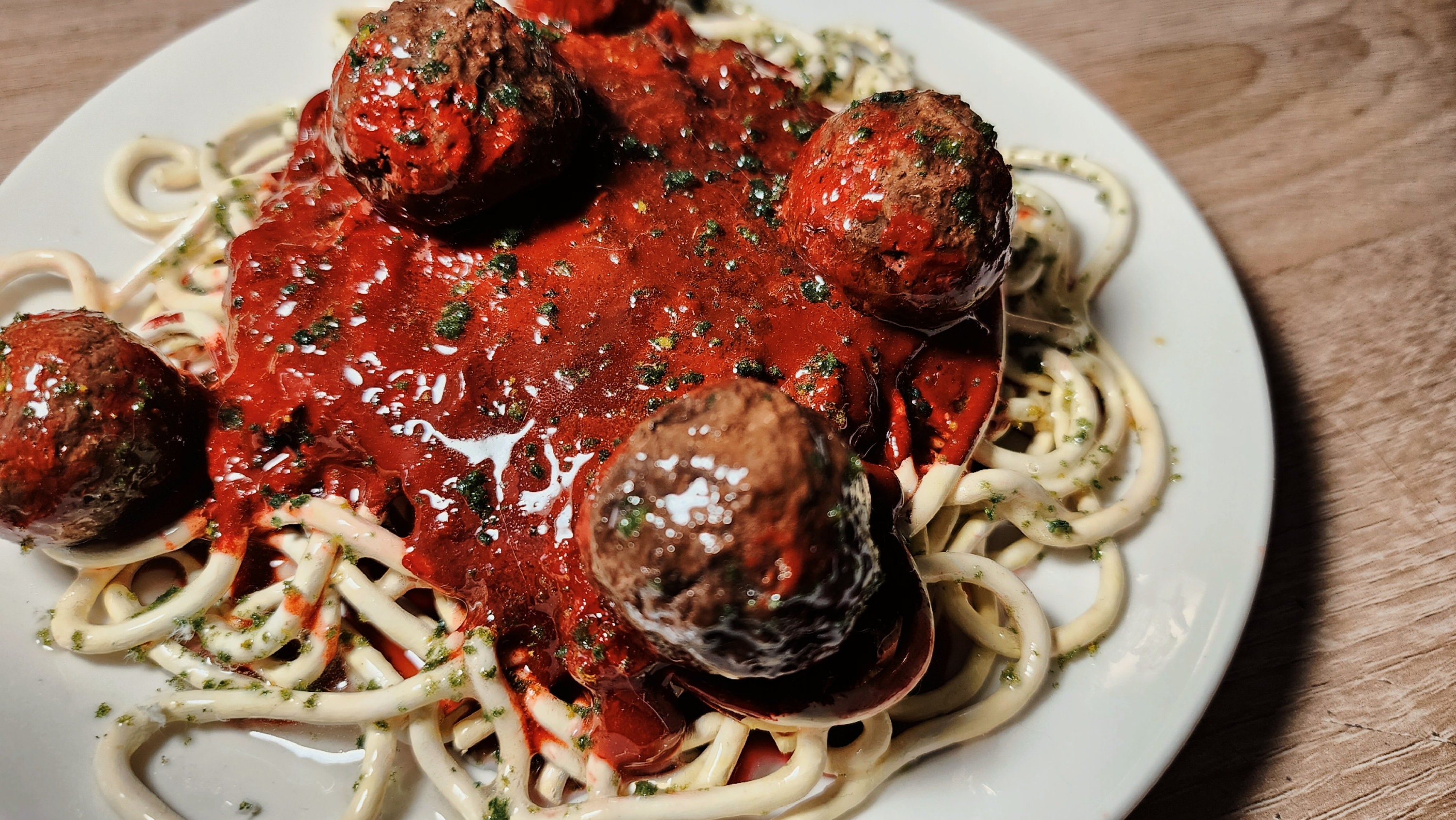Realisticly Delicious Fake Spaghetti and Meatballs - Etsy