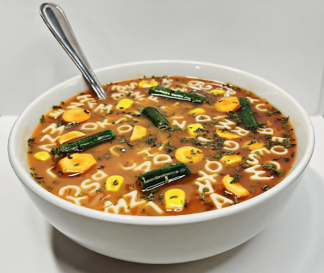 Realistically Delicious Fake Bowl of Alphabet Soup!! - Etsy