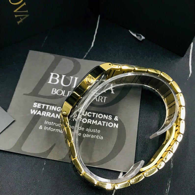 Bulova Futuro Modern Diamond 97D116 42mm Black Quartz Men's Watch Steel ...