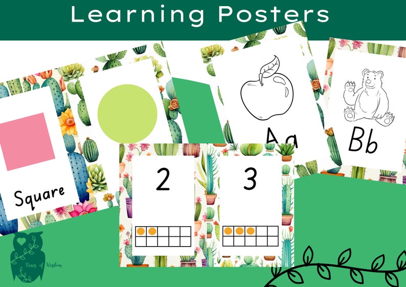 Cactus Classroom Decor, Plants, Blue, Pink, Green, Decoration, Class ...