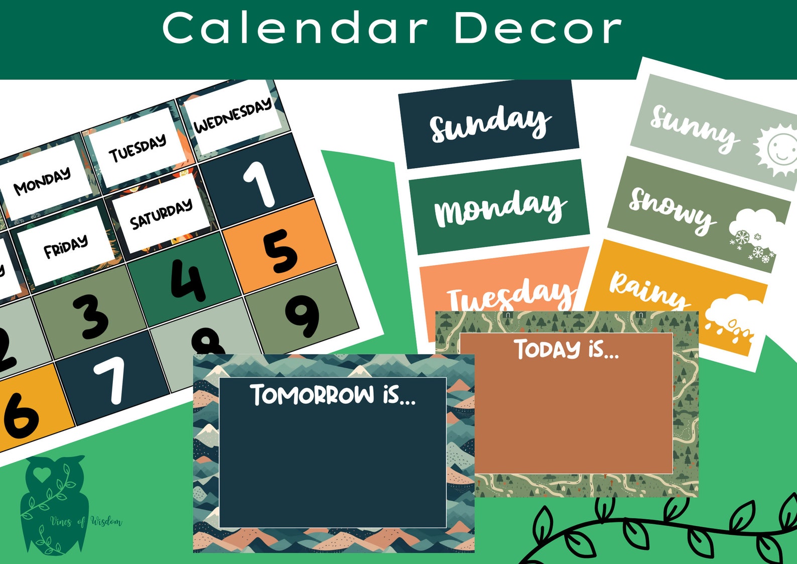 Camping Classroom Decor, Colourful, Decoration, Class, Birthday Chart ...
