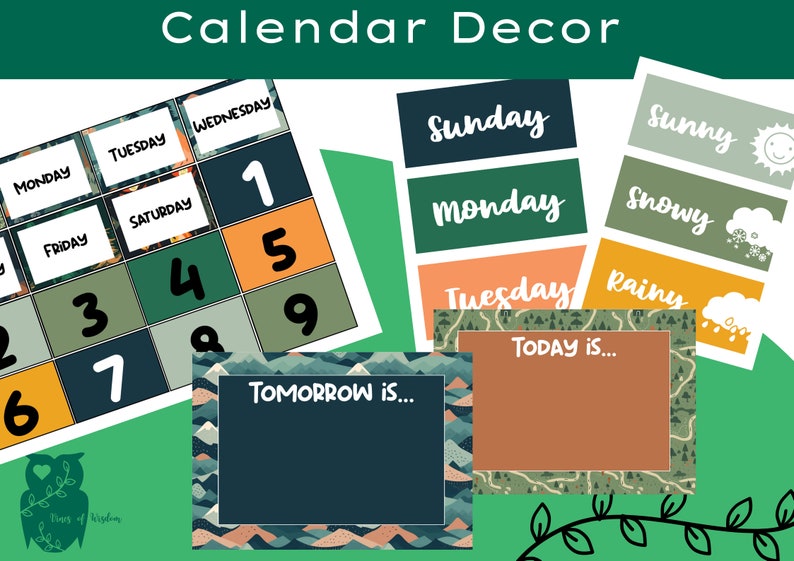 Camping Classroom Decor, Colourful, Decoration, Class, Birthday Chart ...