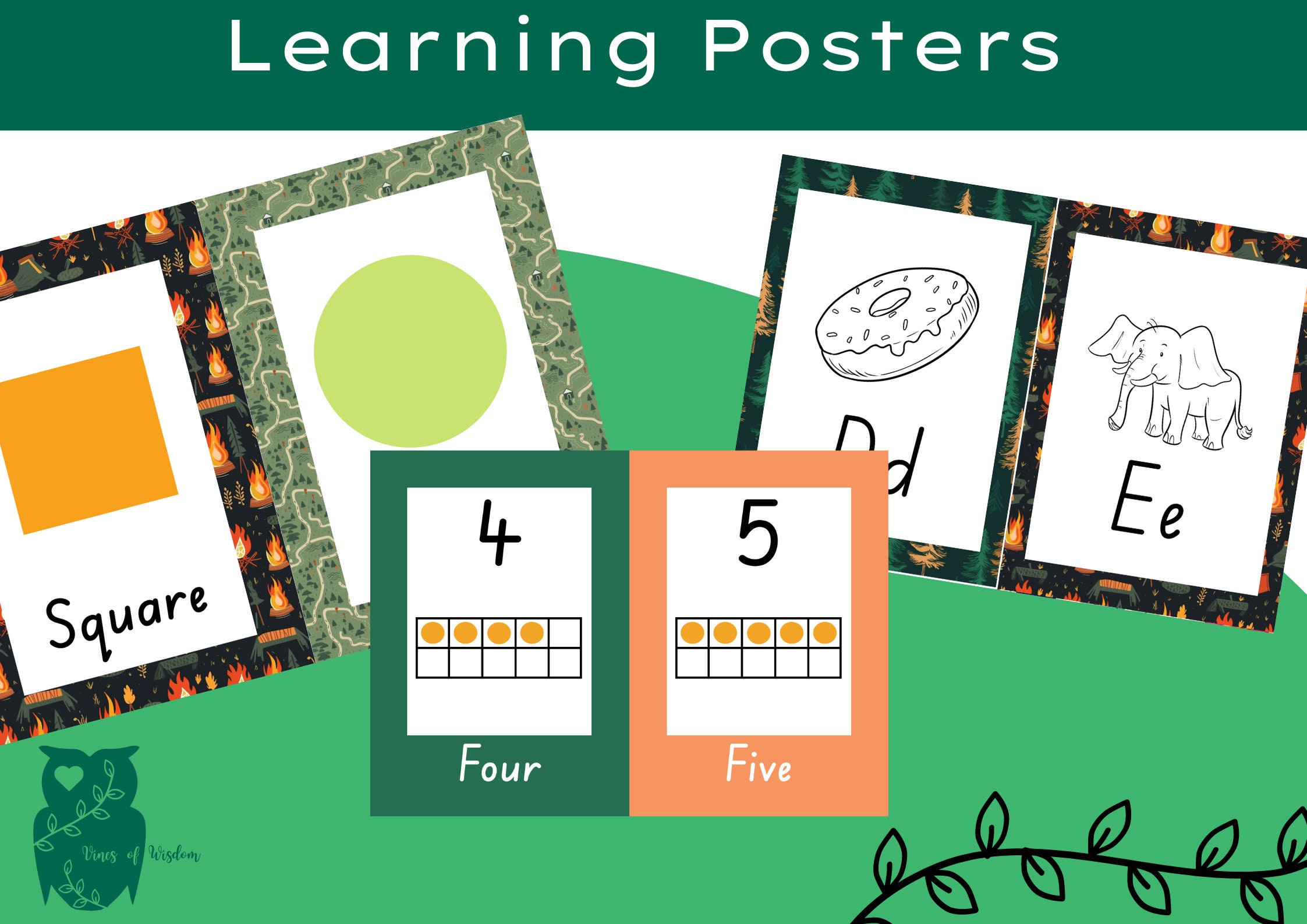 Camping Classroom Decor, Colourful, Decoration, Class, Birthday Chart ...