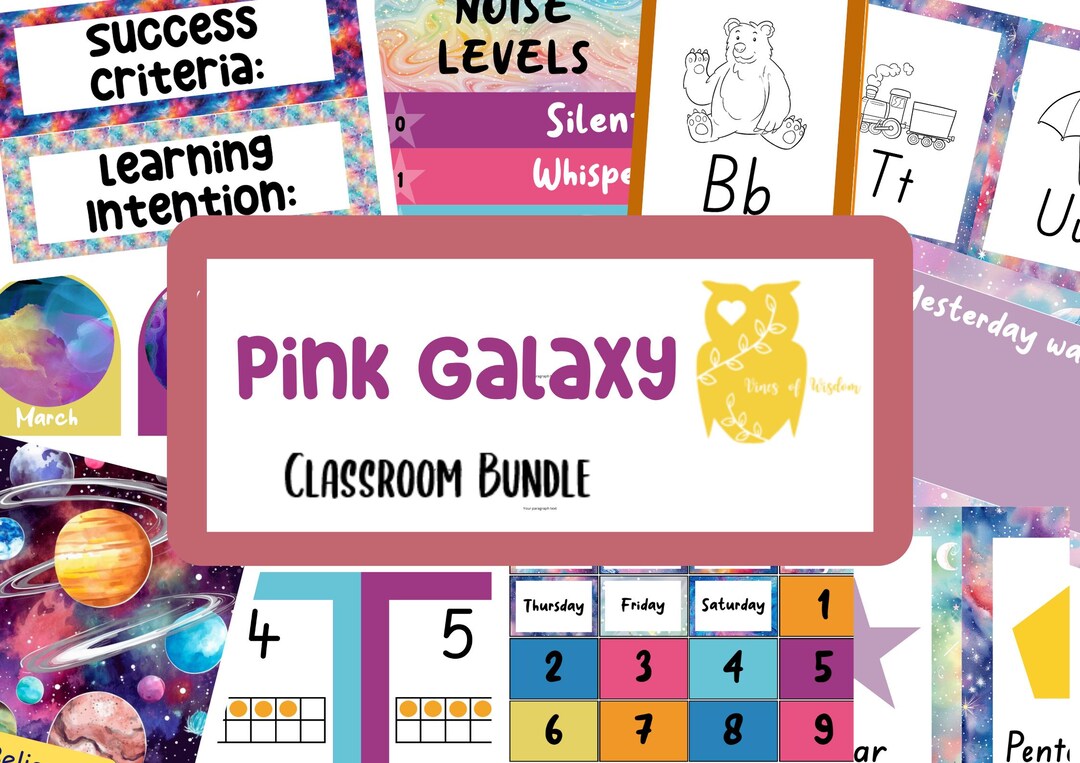 Galaxy Classroom Decor, Stars, Class Decor, Birthday Chart, Alphabet ...