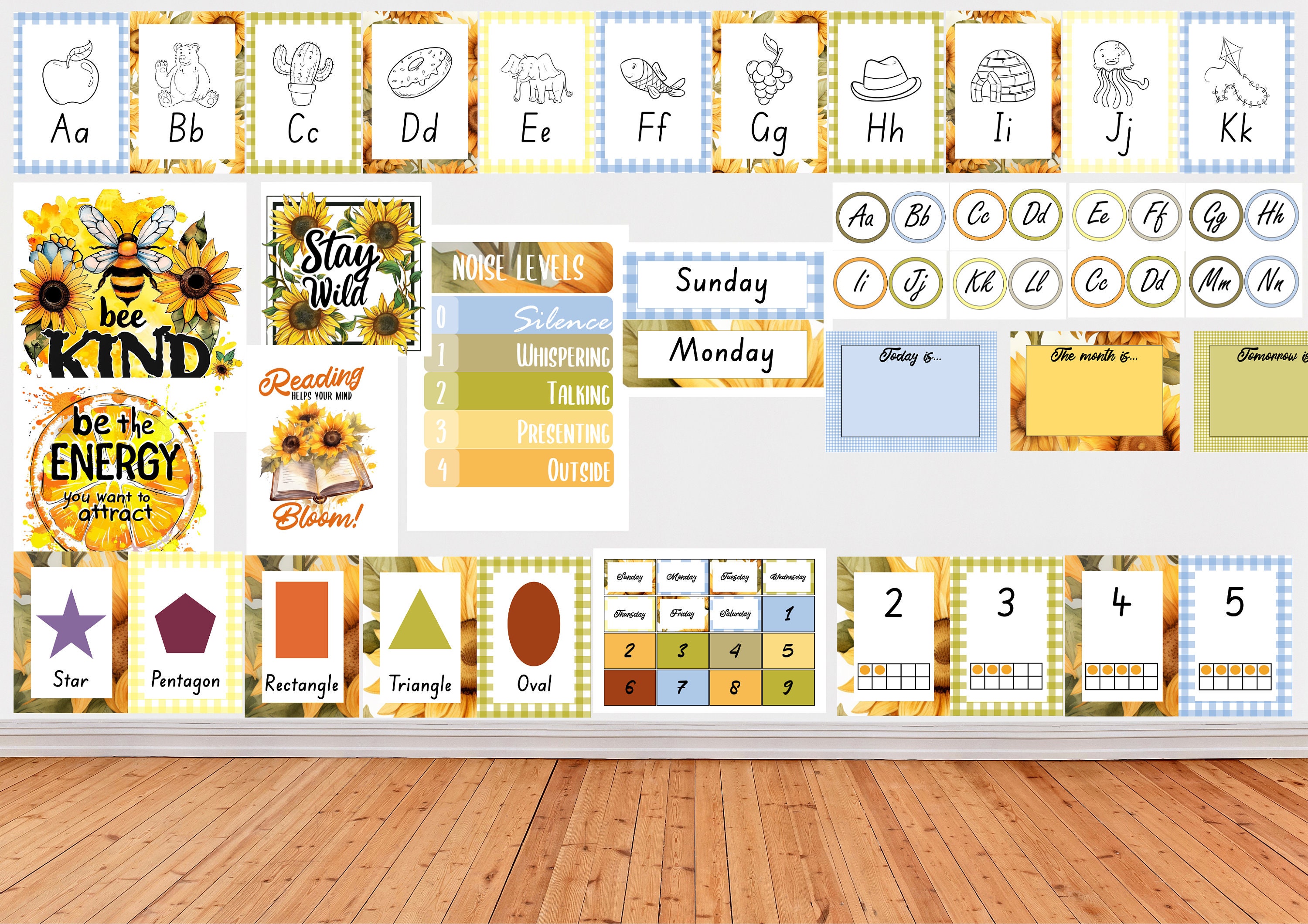 Sunflower Classroom Decor, Sunny Day, Yellow, Decoration, Class ...