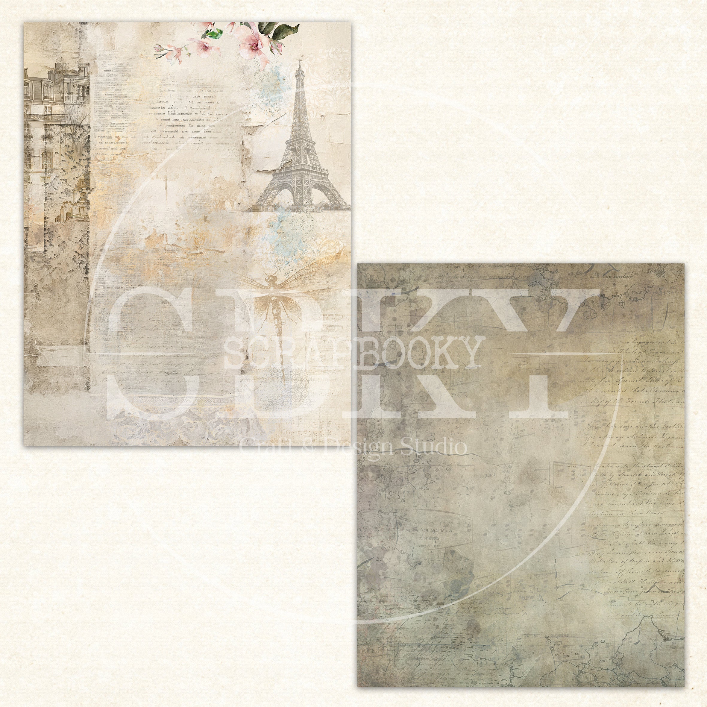 Letter Sized Digital Paper Timeless Romance Digital Kit Printable ...