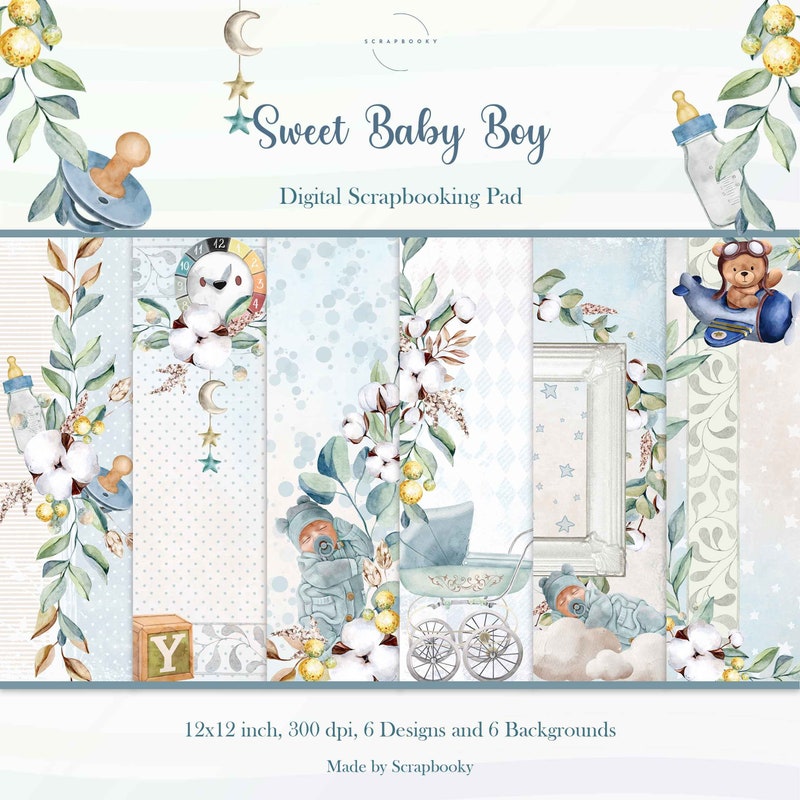 Scrapbook Paper Set - Etsy