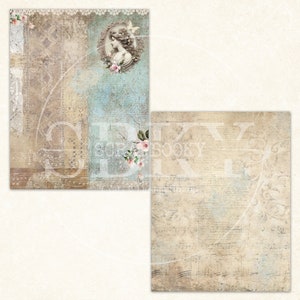 Letter Sized Digital Paper Timeless Romance Digital Kit Printable ...