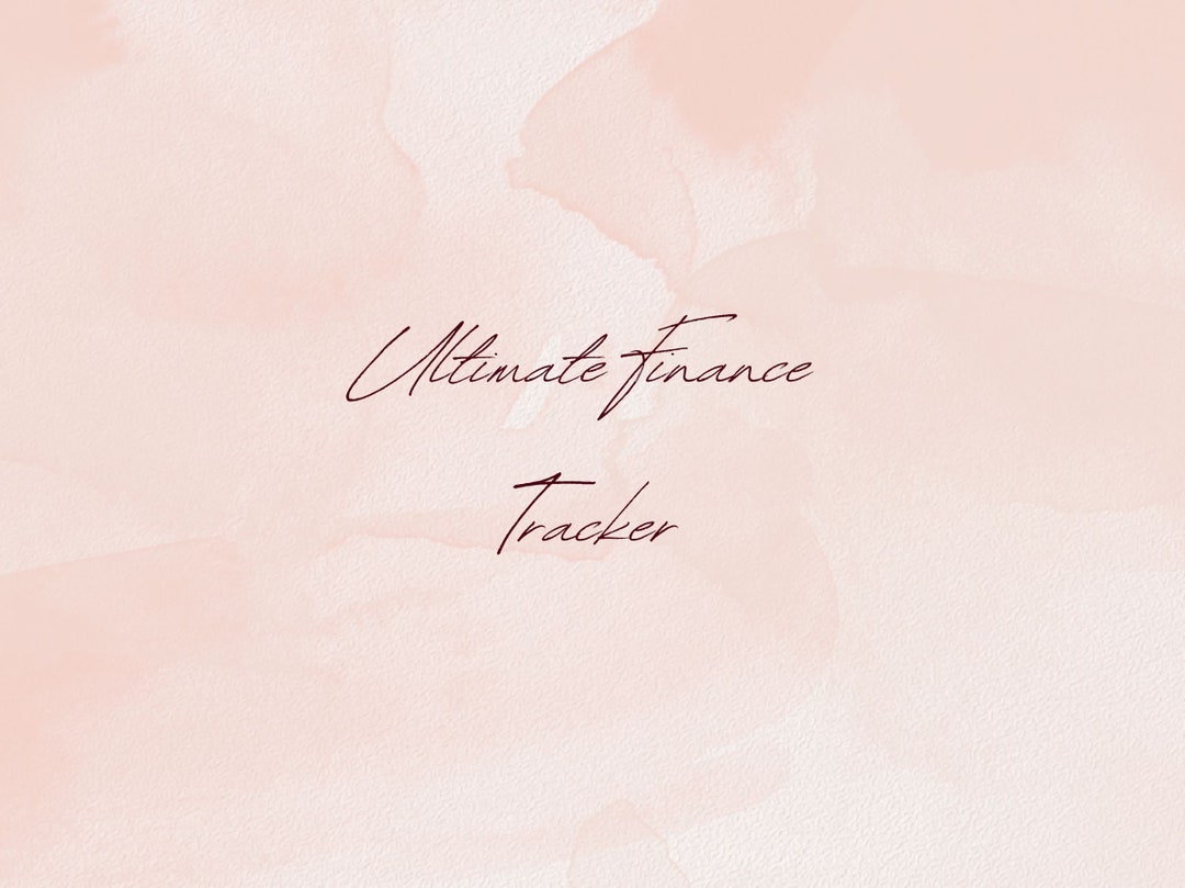 Empower Your Finances With the Ultimate Finance Tracker: Budget, Save ...