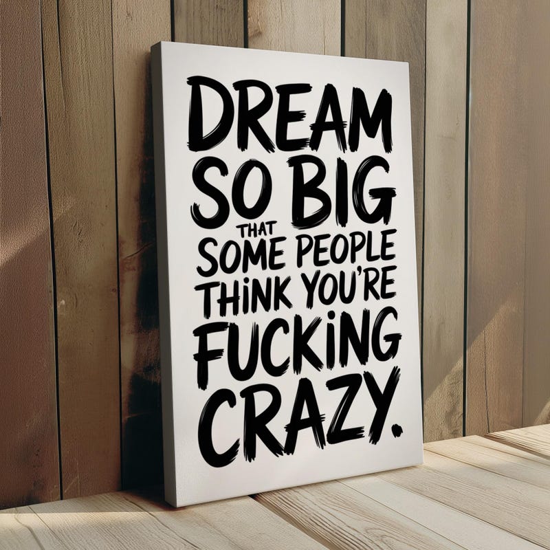 Dream Big Canvas - Etsy