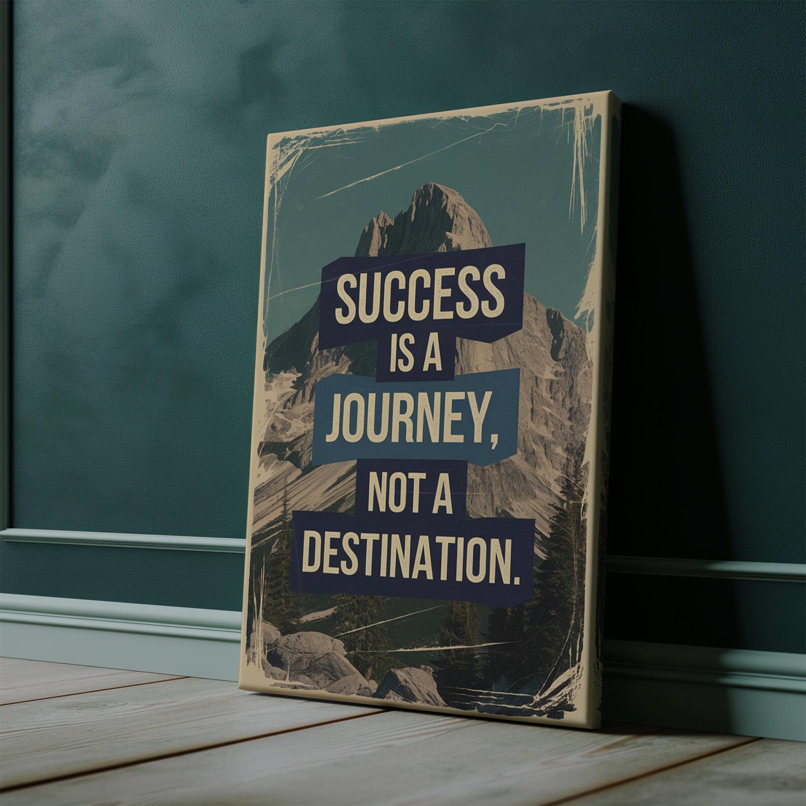 Success is a Journey Motivational Wall Art Inspirational Quote for Home ...