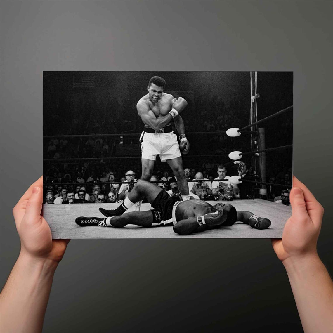 Muhammad Ali Iconic Knockout Poster Vintage Boxing Wall Art ...