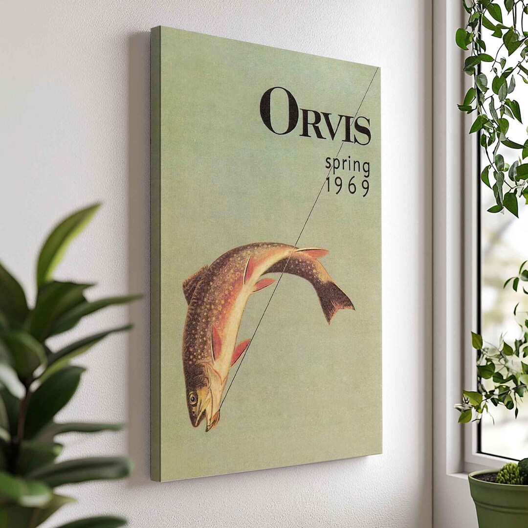 Orvis Spring 1969 Fishing Poster Vintage Fishing Art Orvis Catalog ...