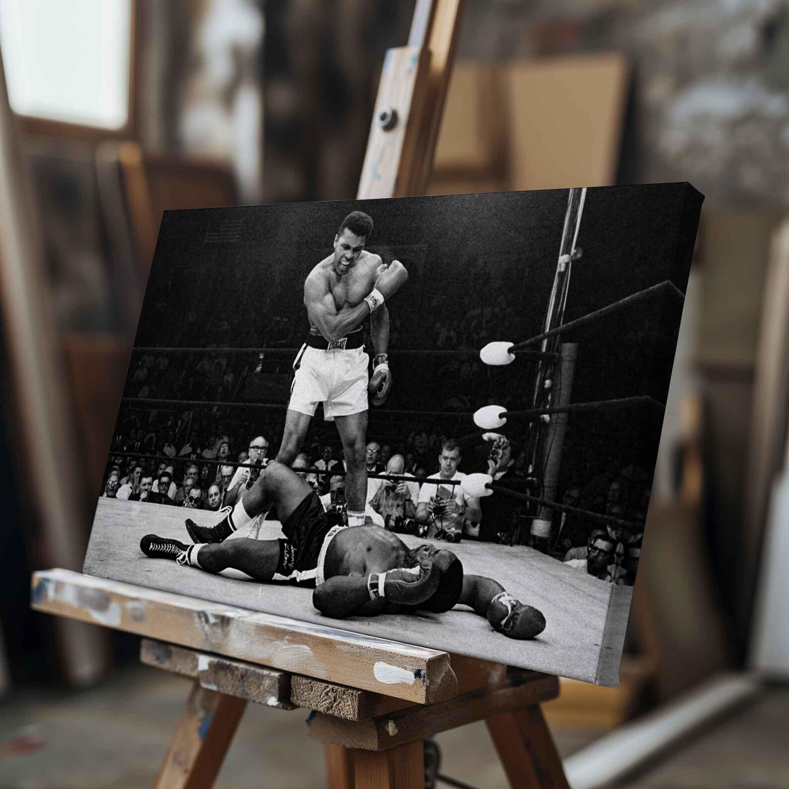 Muhammad Ali Iconic Knockout Poster Vintage Boxing Wall Art ...