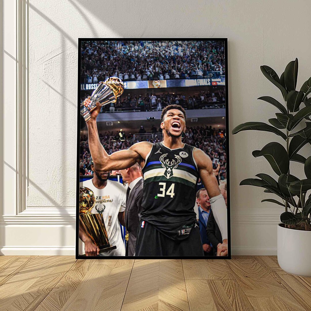 Giannis Antetokounmpo Poster Greek Freak NBA Canvas Milwaukee Bucks ...